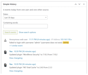 WordPress Activity Log: What, Why, and How to use it?