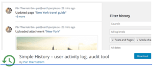 WordPress Activity Log: What, Why, and How to use it?