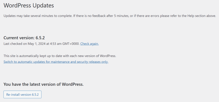 WordPress Updates (Complete Guide for Beginners)